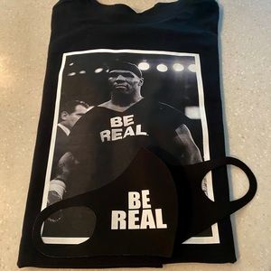 mk2 sidezz.com | Shirts | Face Mask Be Real Mike Tyson Tee Combo | Poshmark